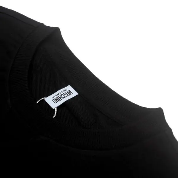 Moschino Round Neck Pullover Sweater - Black