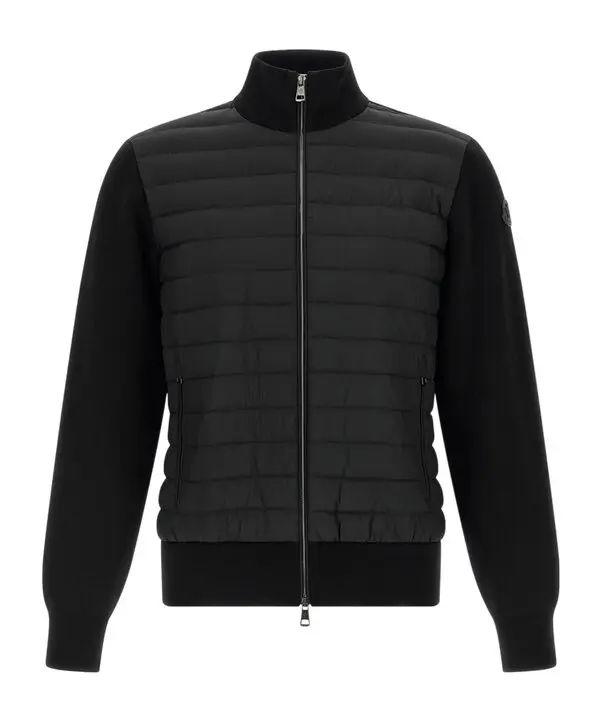 Moncler Quilted High Neck Zip-up Jacket