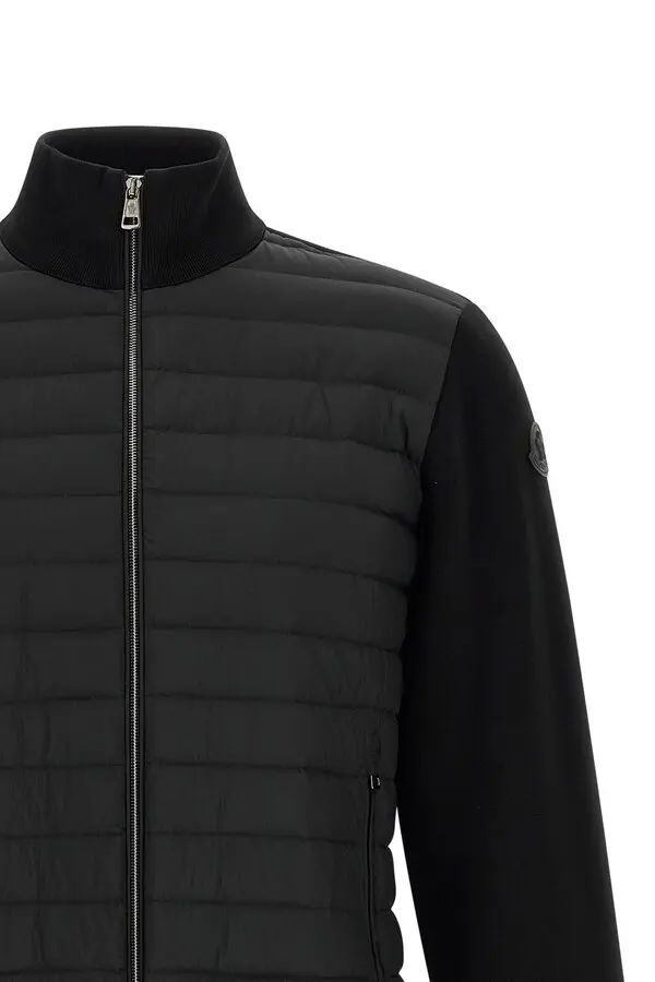 Moncler Quilted High Neck Zip-up Jacket