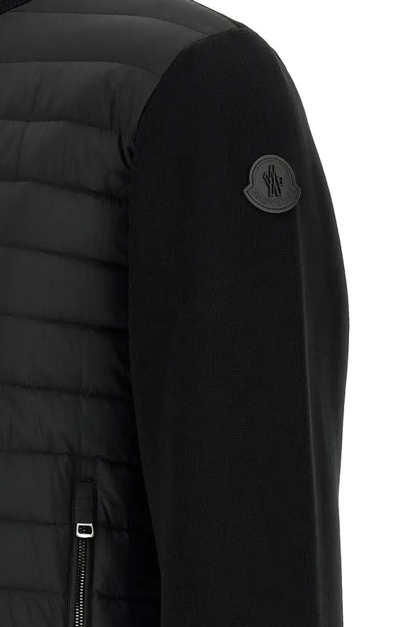 Moncler Quilted High Neck Zip-up Jacket