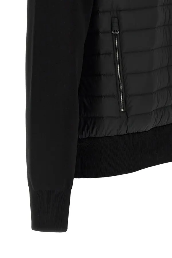 Moncler Quilted High Neck Zip-up Jacket