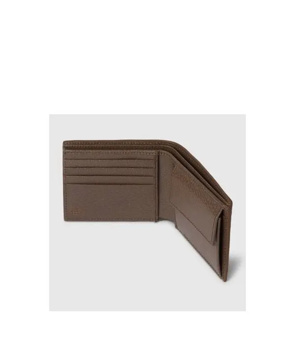 Gucci Monogrammed Bifold Wallet - Beige/ebony