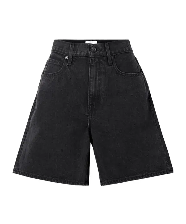 SLVRLAKE Denim Shorts With Belt Loops - Black