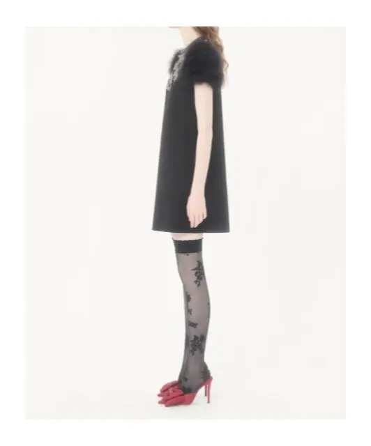 Valentino Garavani Embroidered Hearts Mini Dress