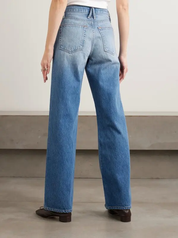 SLVRLAKE Grace High-waisted Wide-leg Jeans - Blue