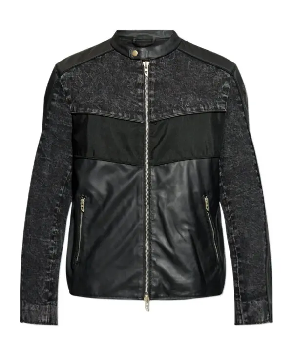 DIESEL® L-leopol Panelled Jacket - Black