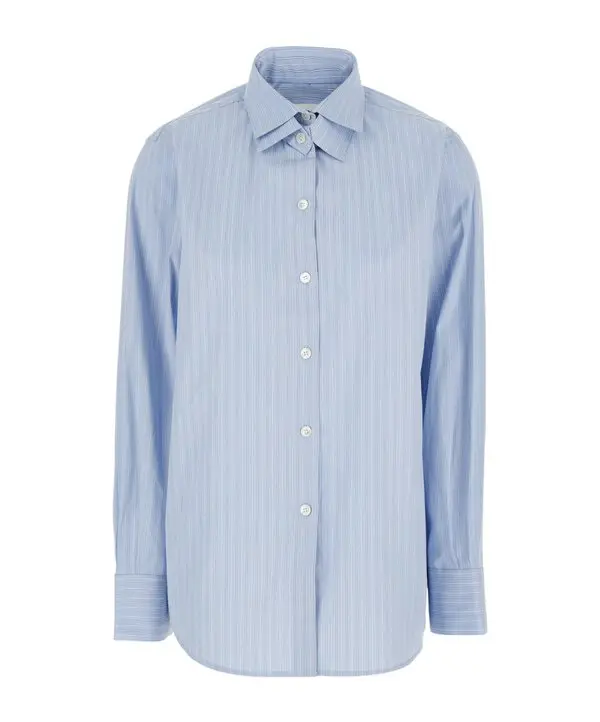RÓHE Striped Buttoned Shirt - Light Blue