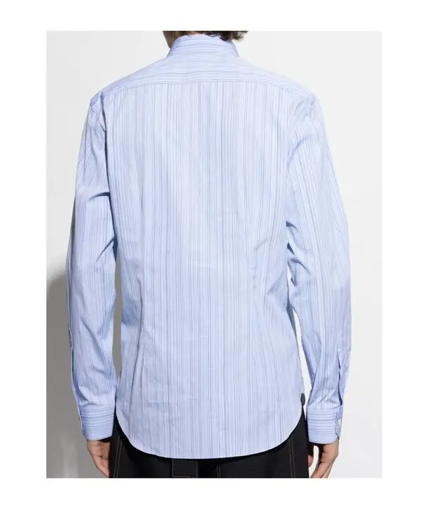 Paul Smith Shirt With Stripe Pattern - Blue