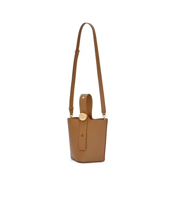 Loewe Pebble Mini Bucket Bag - Brown