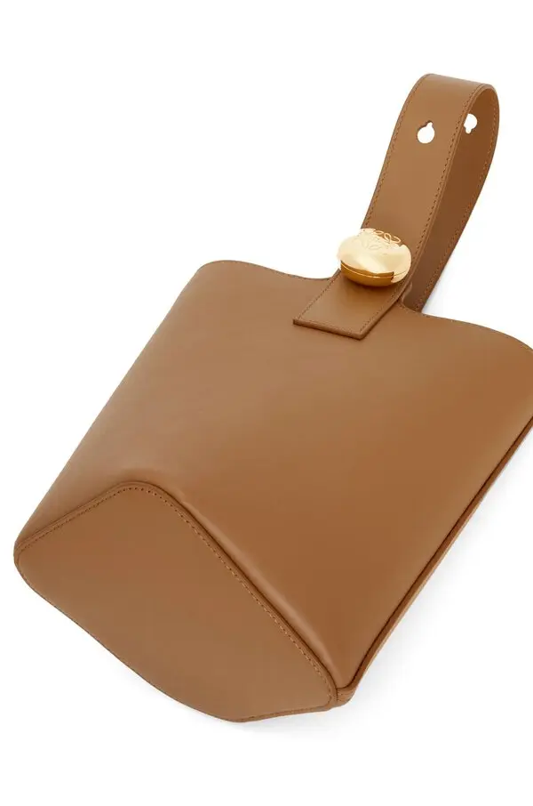 Loewe Pebble Mini Bucket Bag - Brown