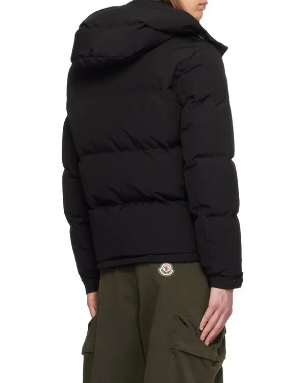 Moncler Logo Patch Hooded Down Jacket