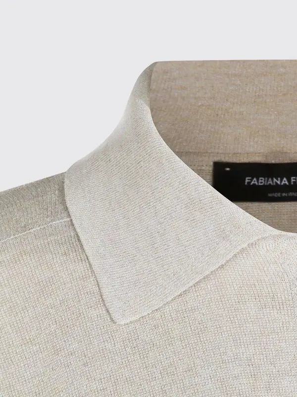 Fabiana Filippi Polo Collar Short Sleeve Top