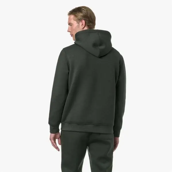 K-WAY Logo Patch Drawstring Hoodie - Black