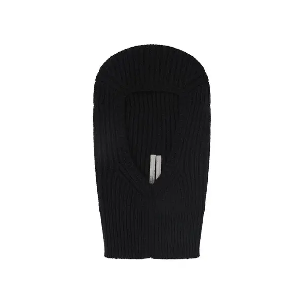 Rick Owens Knitted Balaclava - Black