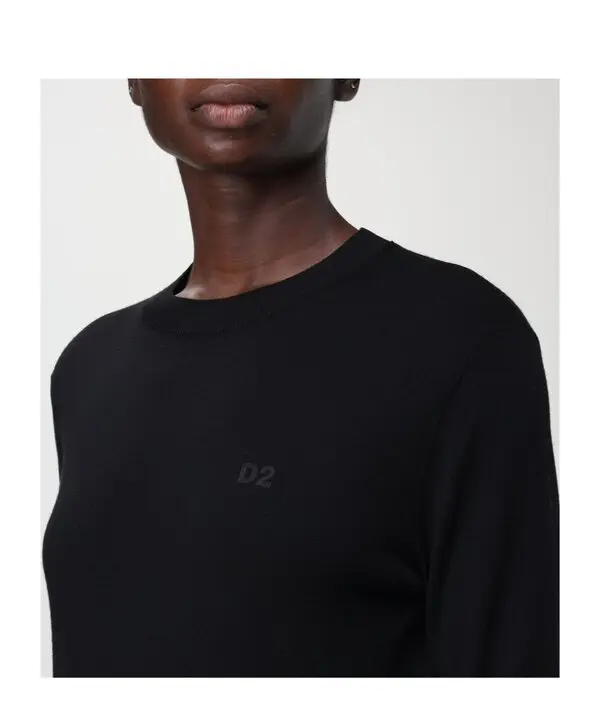 Dsquared2 Turtleneck Knitted Pullover - Black