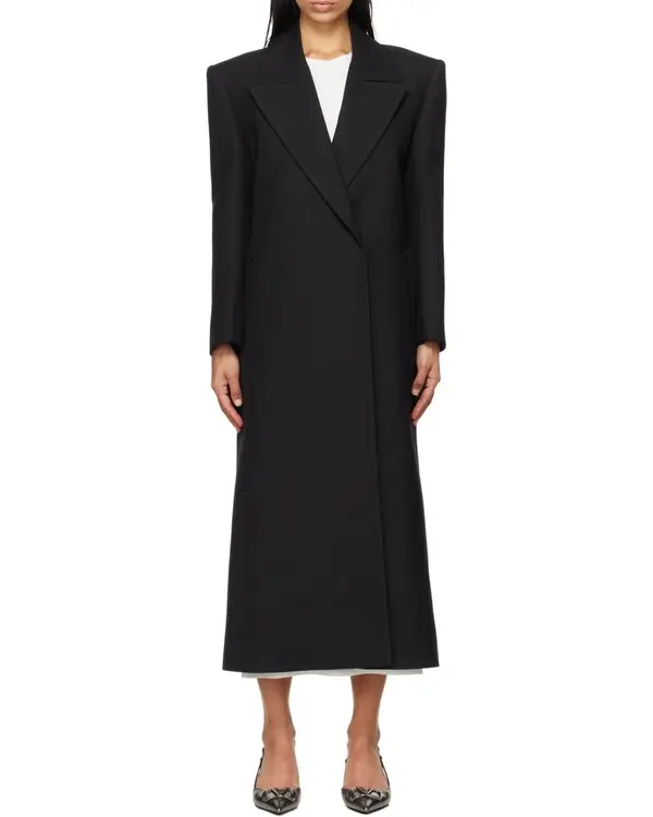 Valentino Garavani Textured Coat - Black