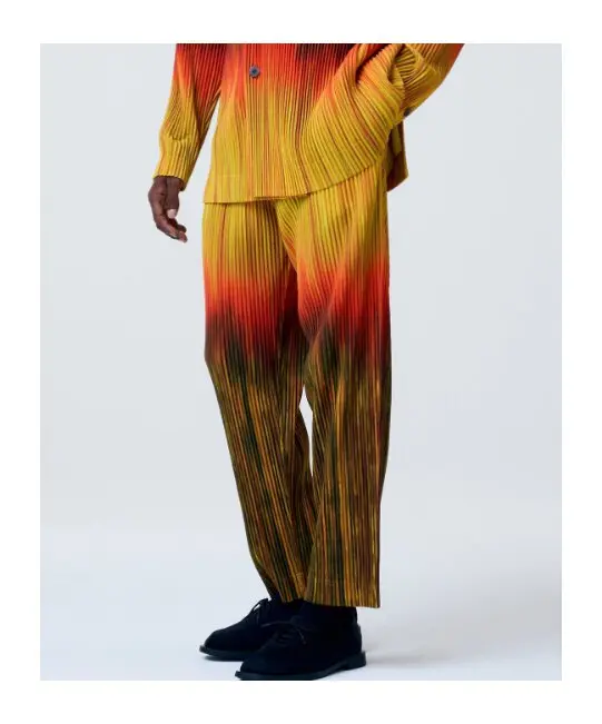 Issey Miyake Homme Plissé Gradient Pleated Trousers