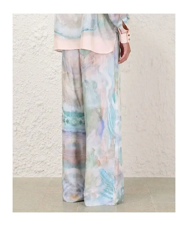 Zimmermann Illuminate Wide-leg Track Pants