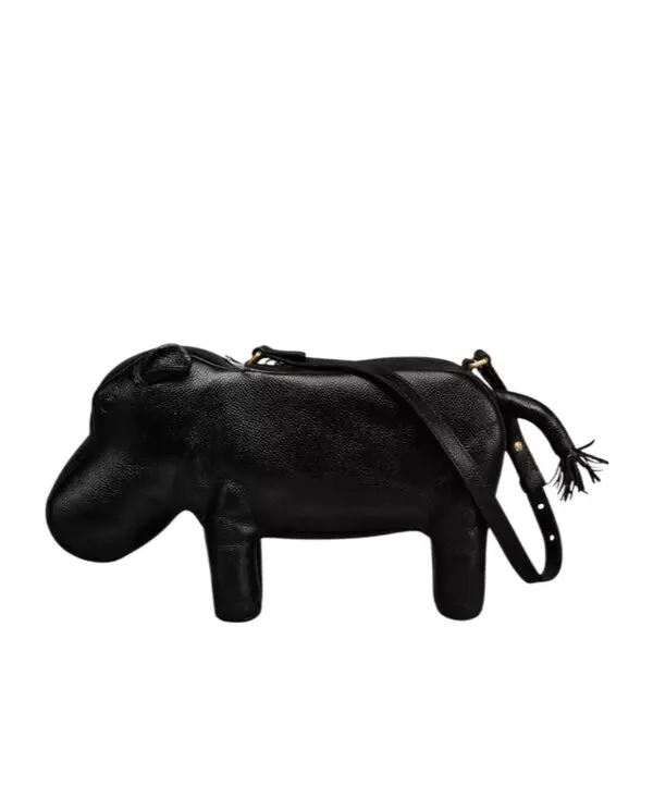 Thom Browne Hippo-motif Shoulder Bag - Black