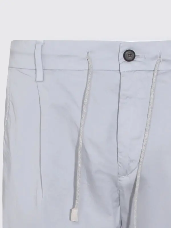 Eleventy Straight-leg Drawstring Trousers - Gray