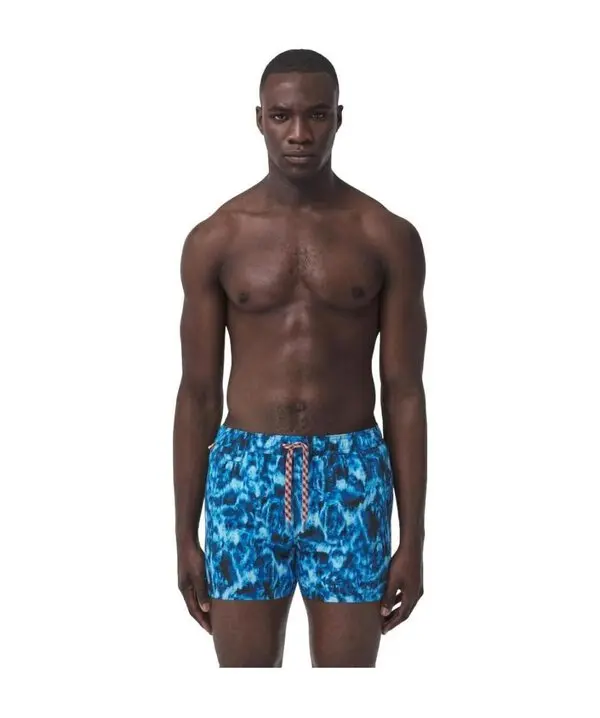 Burberry Ripple Print Swim Shorts - Brown