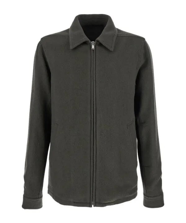 Rick Owens Zipped Shirt Jacket - Black