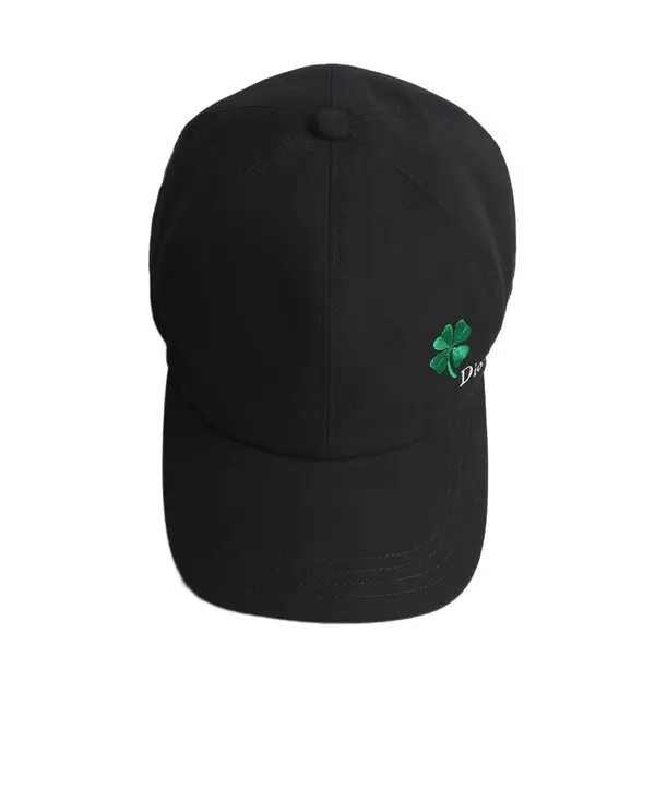 Dior Embroidered Clover Baseball Cap - Black