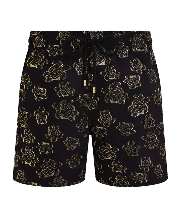 Vilebrequin Ronde Des Tortues Swim Trunks - Black