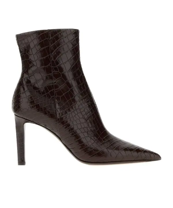 JIMMY CHOO Frankie Pointed Toe Ankle Boots - Black