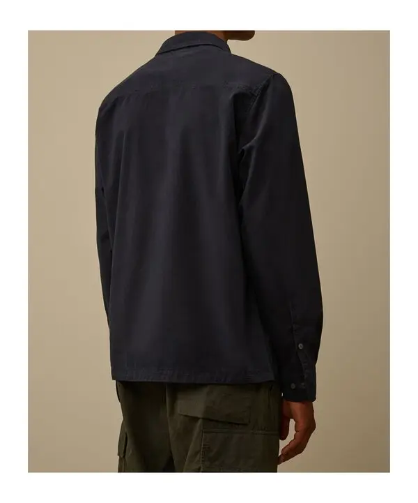 C.P. COMPANY Lens Detailed Zipped Shirt - Black