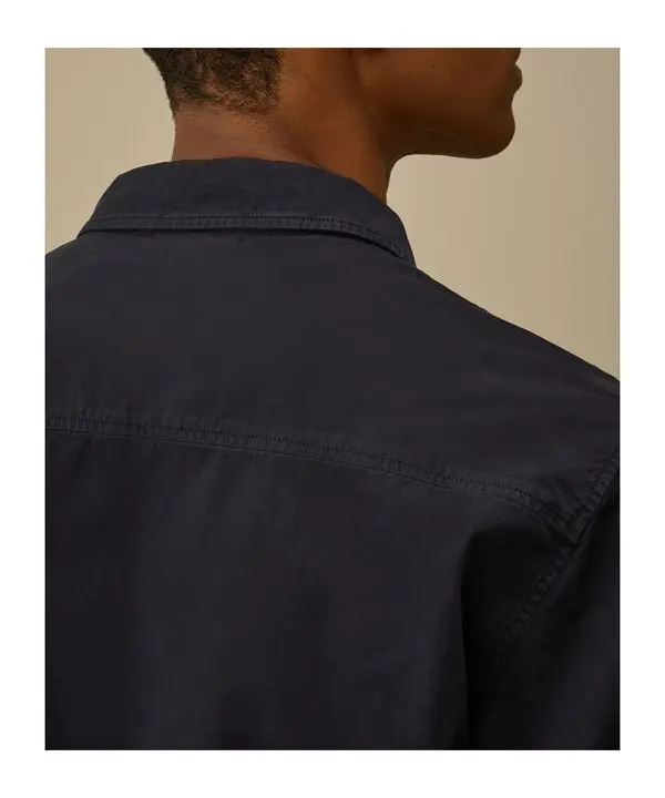 C.P. COMPANY Lens Detailed Zipped Shirt - Black