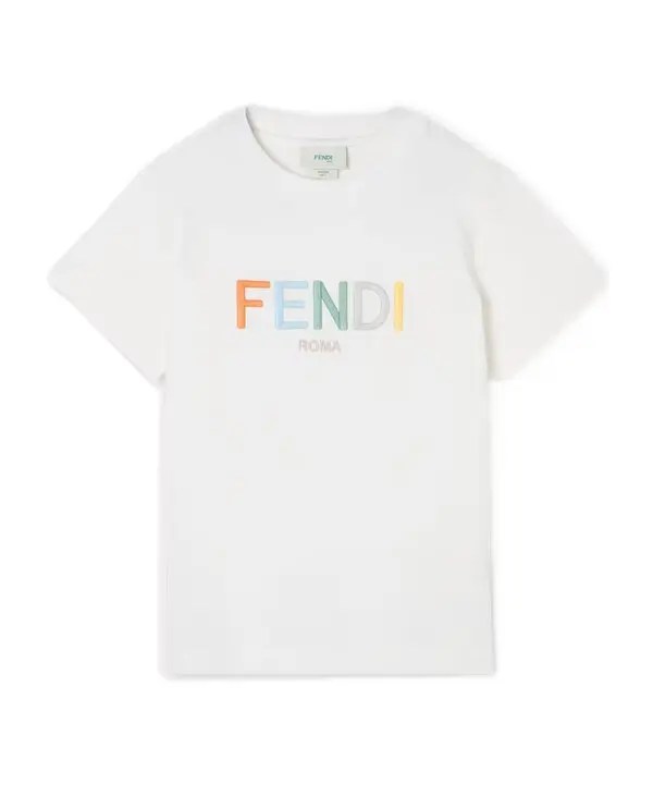 Fendi Embroidered T-shirt - White