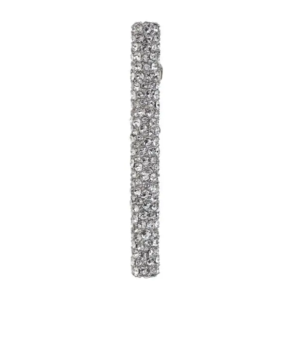 Alexander McQueen Embellished Logo Earring - Silver