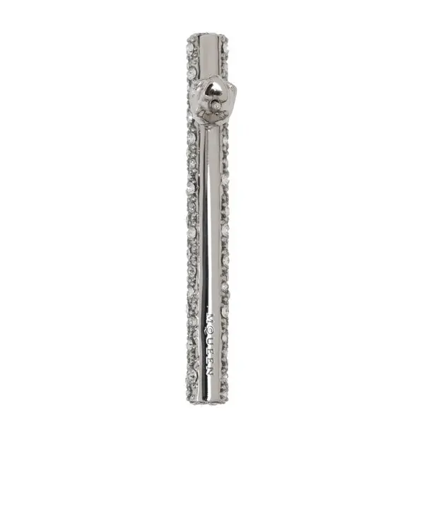 Alexander McQueen Embellished Logo Earring