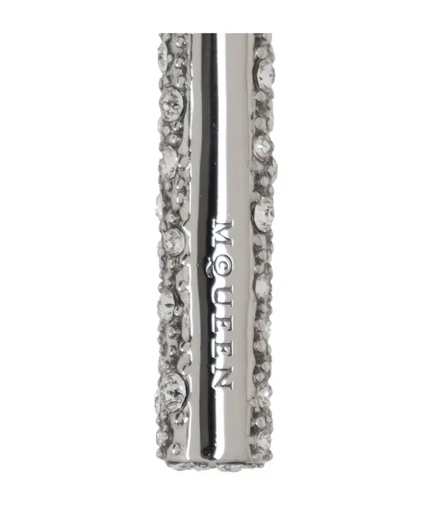 Alexander McQueen Embellished Logo Earring