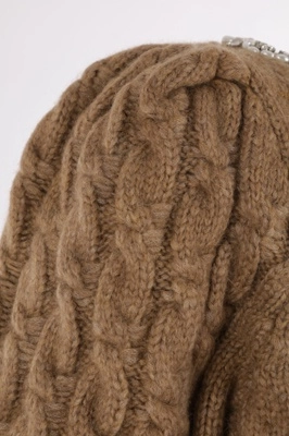 Simone Rocha Cable-knit Cropped Cardigan With Embellishments
