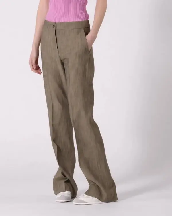 Pinko High-rise Flared Suit Trousers - Brown