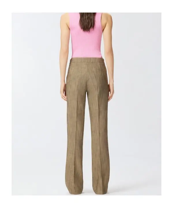 Pinko High-rise Flared Suit Trousers - Brown