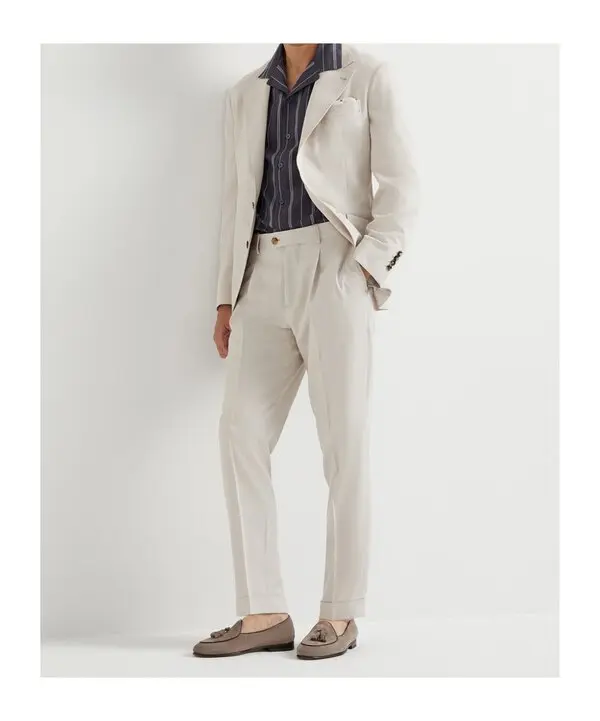 Brunello Cucinelli Striped Short-sleeved Shirt