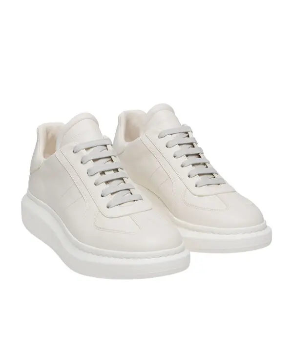 Alexander McQueen Oversized Retro Lace-up Sneakers - Off White