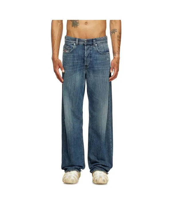 DIESEL® 2001 D-macro Relaxed Fit Jeans - Dark Blue