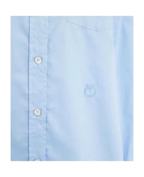 Pinko Love Birds Embroidered Oxford Shirt