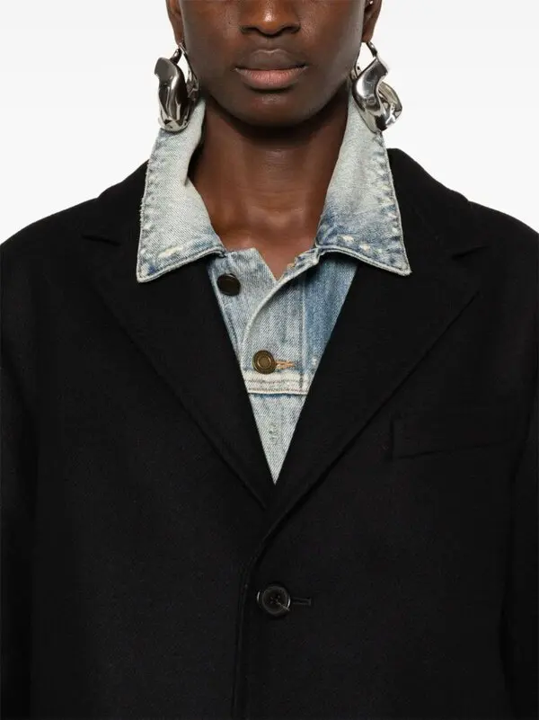 Dsquared2 Single-breasted Notched Lapel Coat