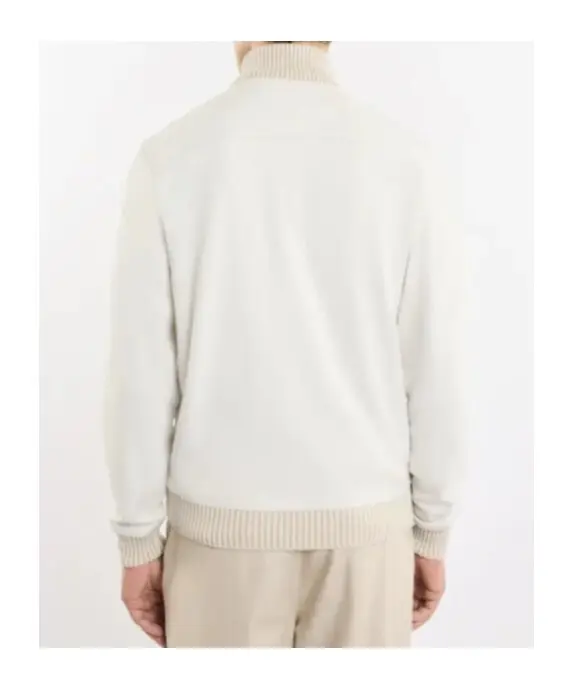 FAY Ribbed Collar Jacket - White