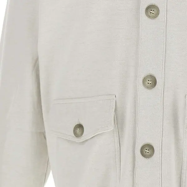 FAY Ribbed Collar Jacket - White