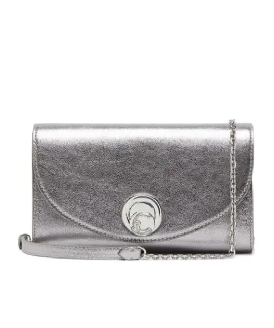 COCCINELLE Nikla Foldover Small Crossbody Bag - Gray