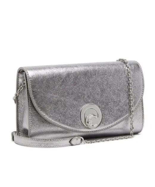 COCCINELLE Nikla Foldover Small Crossbody Bag - Gray