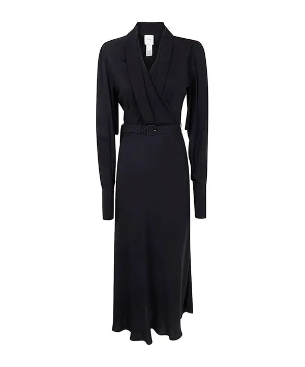 PATOU Belted Wrap Dress
