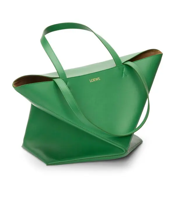 Loewe Puzzle Fold Large Tote Bag - Green