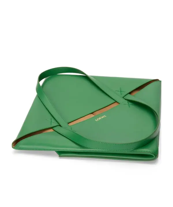 Loewe Puzzle Fold Large Tote Bag - Green